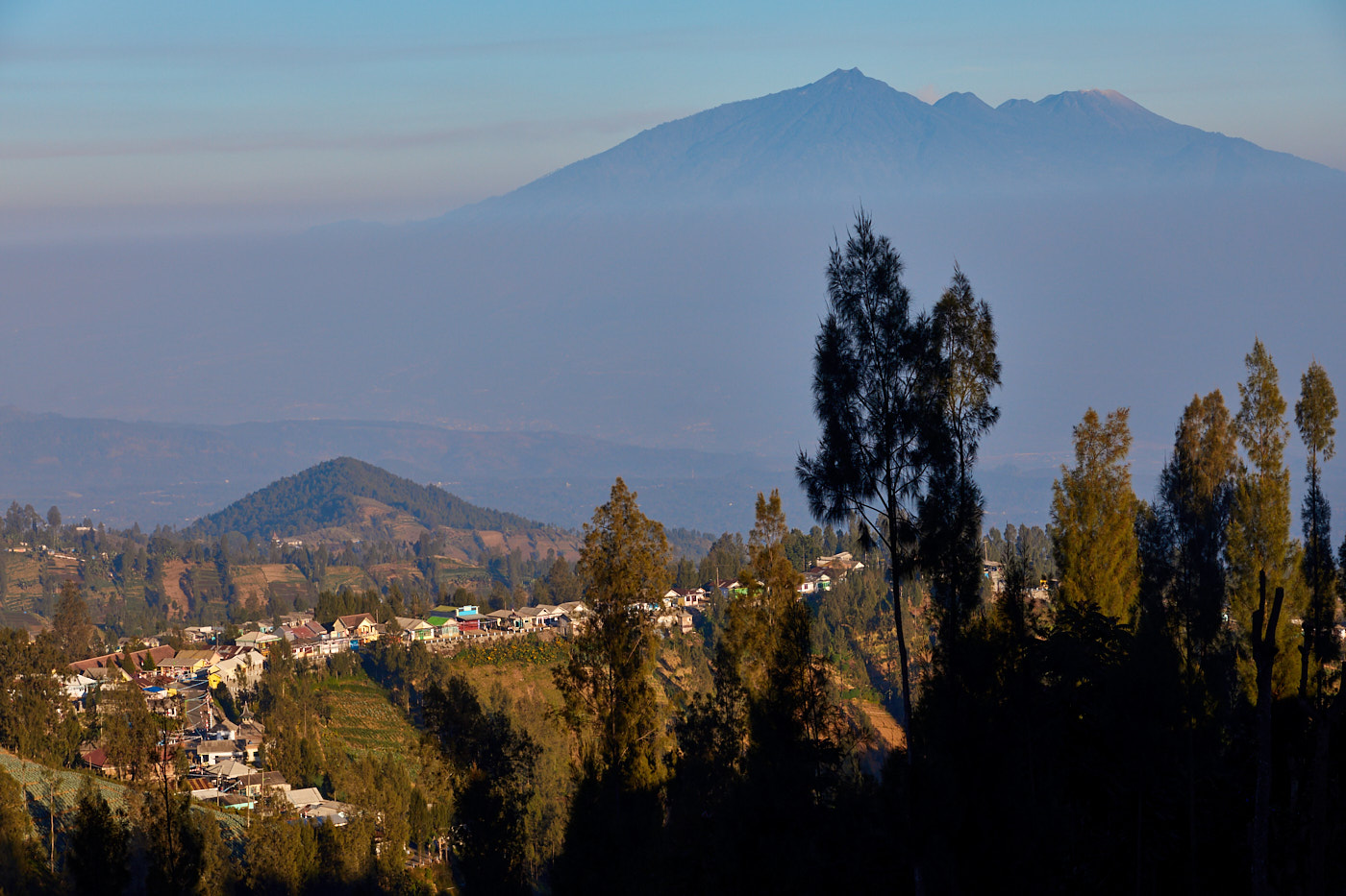 Sunrise over Gunung Bromo and the Tengger Highlands